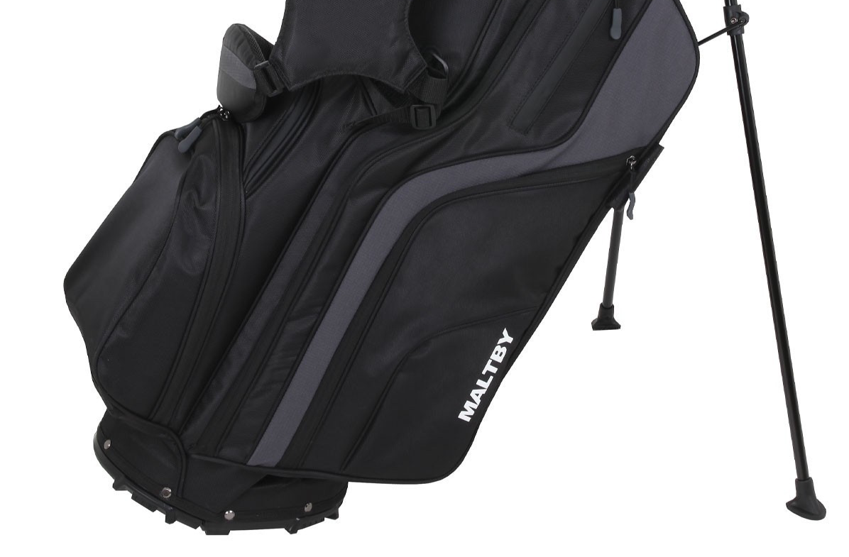 Maltby Golf Stand Bag 14 Way Divider Black Gray – Low Country Golf