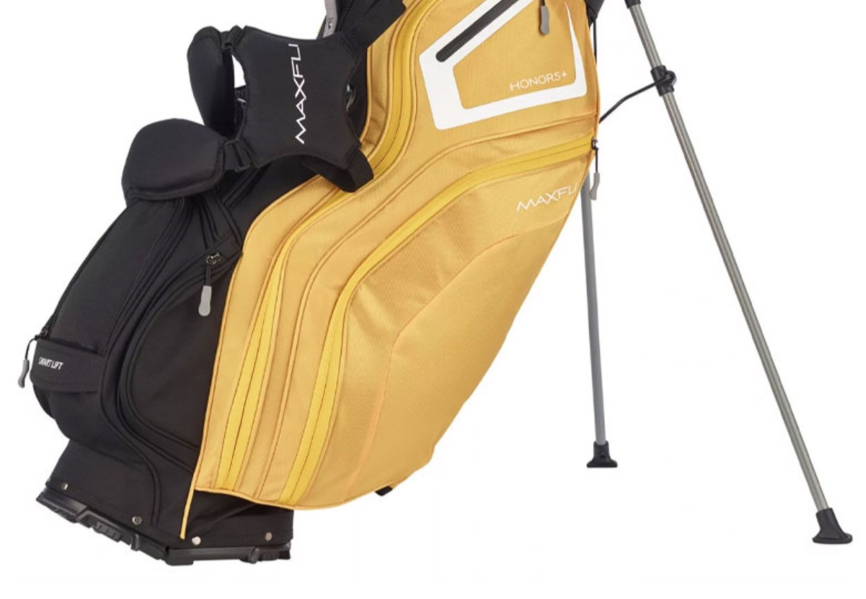 Maxfli Honors + Golf Stand Bag 14 Way Divider Black Yellow – Low ...