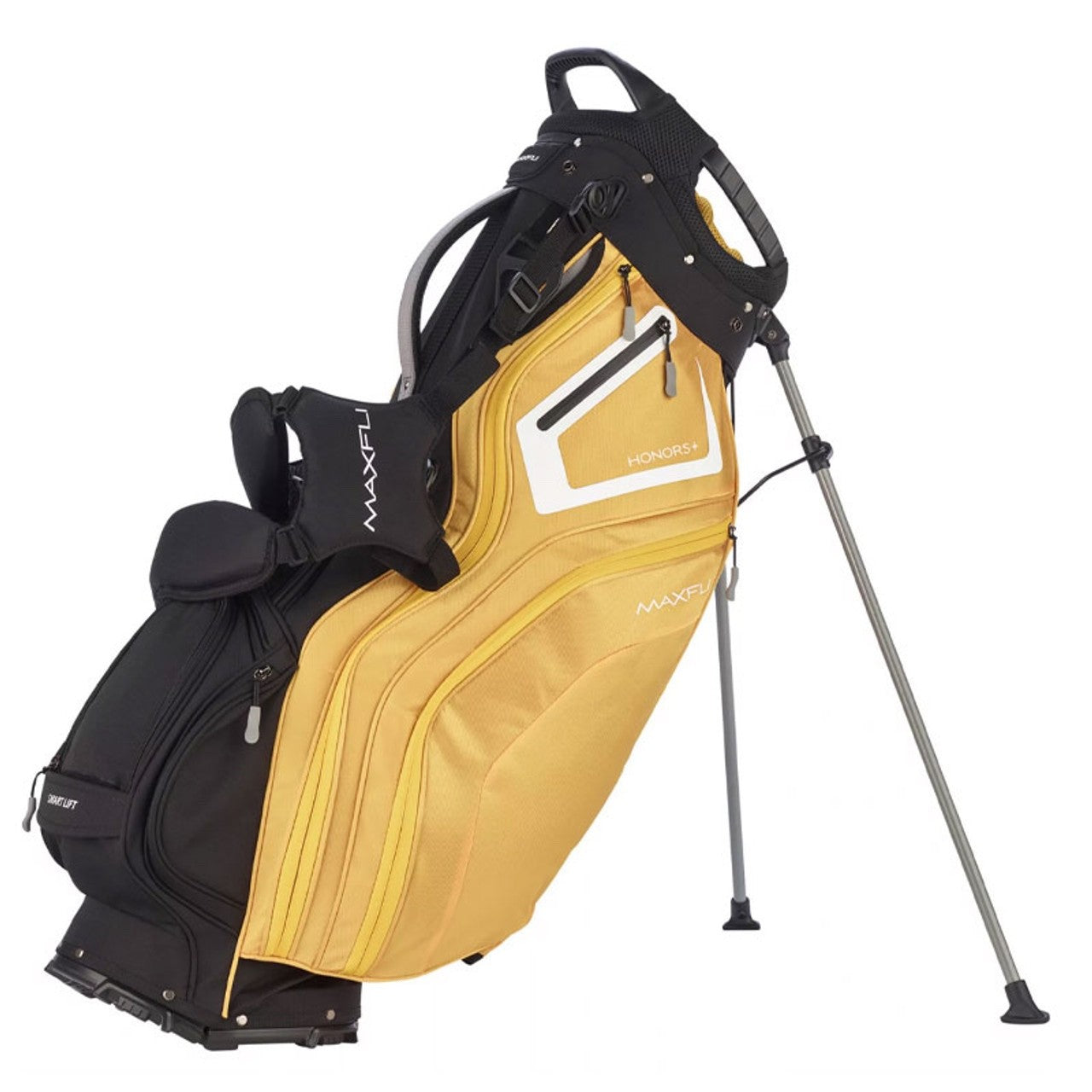 Maxfli Honors + Golf Stand Bag 14 Way Divider Black Yellow – Low ...
